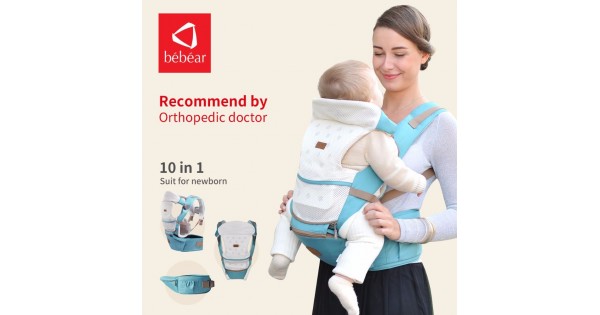 Buy Bebear new hipseat for newborn and prevent o-type legs 6 in 1 carry ...